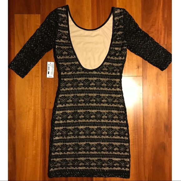 Foreign Exchange | Dresses | Nwt Foreign Exchange Black Lace Bodycon ...